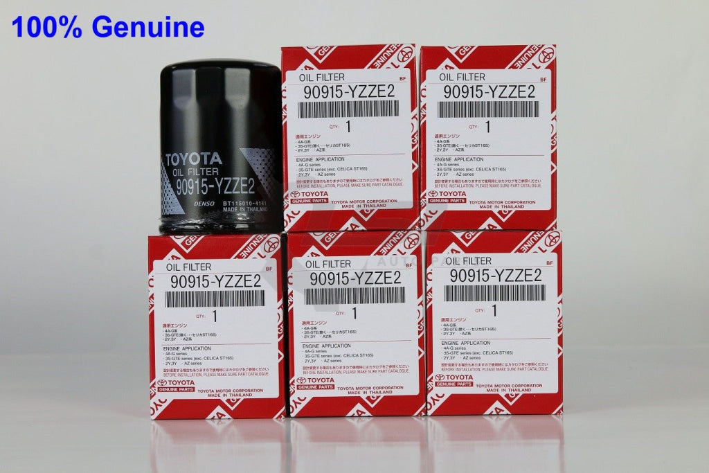 5 x Toyota Genuine Oil Filter 90915-YZZE2 Aus ref: Z432 Camry Rav4 Tar ...